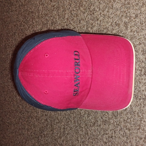 Seaworld | Accessories | Vintage Seaworld Adjustable Black Baseball Cap ...